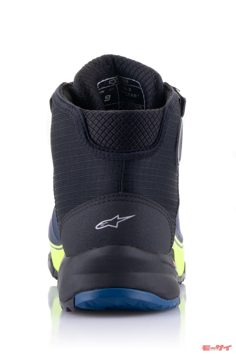 【画像ギャラリー】【黒／青／黄の目立つヤツ】とは？ 透湿防水「アルパインスターズ CR-X DRYSTAR® RIDING SHOE」に新色 ...