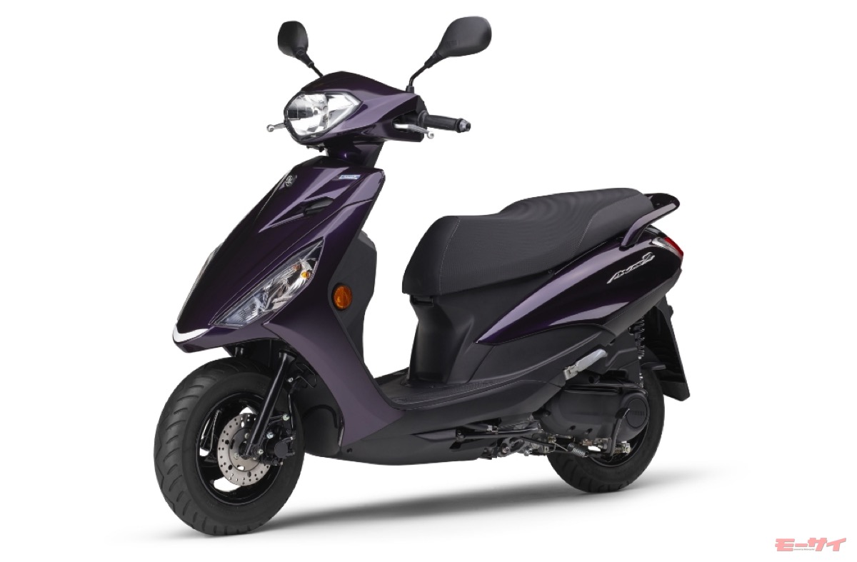 【画像ギャラリー】【ヤマハ】の125ccスクーター「AXIS Z」がカラー変更！新色の深緑と濃紫が登場！高い実用性、快適性はそのままキープ ...